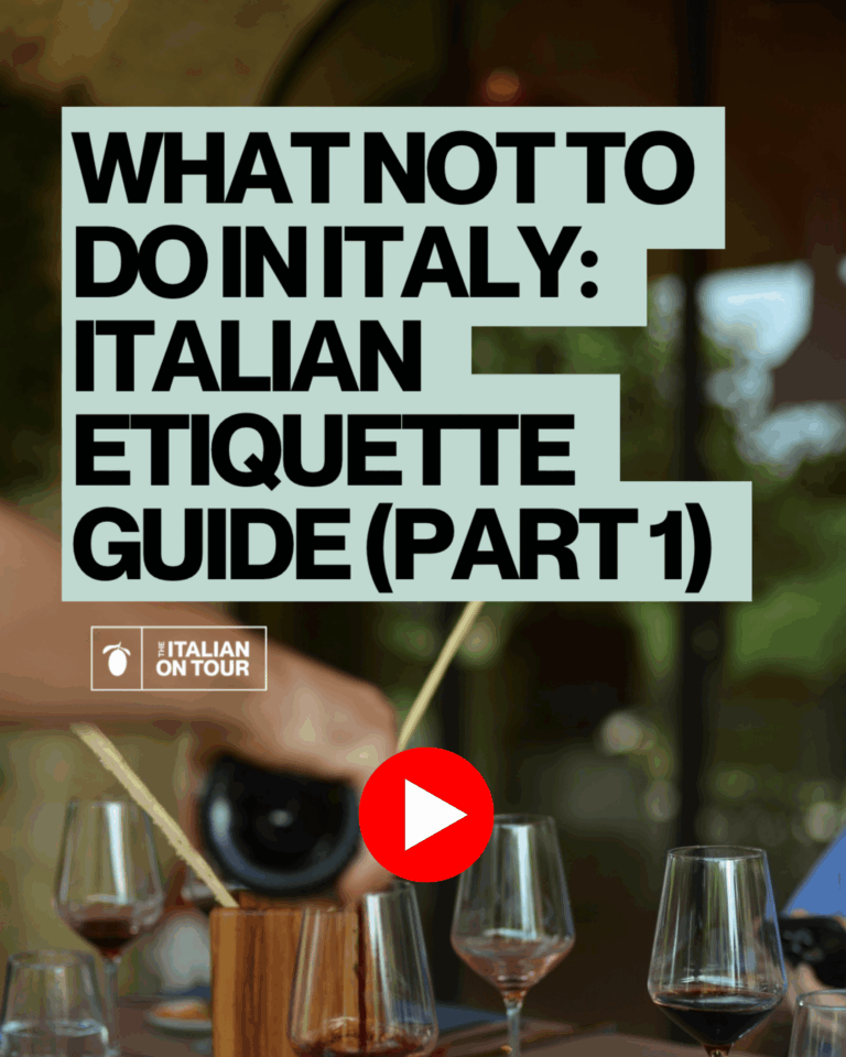 Do's and Don'ts in Italy - Etiquette for Tourists | The Italian On Tour ...